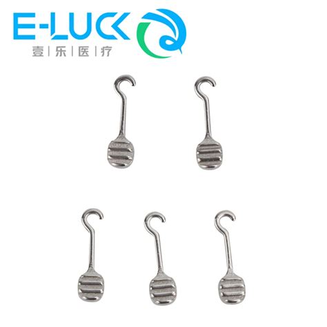 5Bag Dental Bondable Crimpable Hook Orthodontics Lingual Buttons