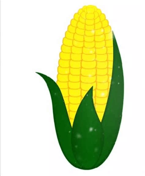 Cute Corn Veggie Animation Closeup Stock Footage Video 100 Royalty