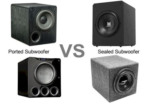 Sealed Vs Ported Subwoofer Which One Is For You Comparison