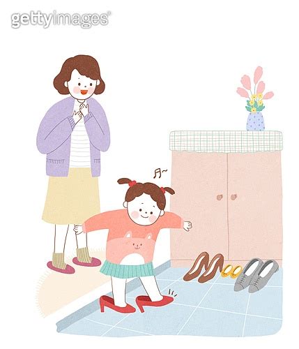 일러스트 육아 육아대디 아버지 육아맘 어머니 어린이 인간의나이 부모 가족구성원 교육 주제 이미지
