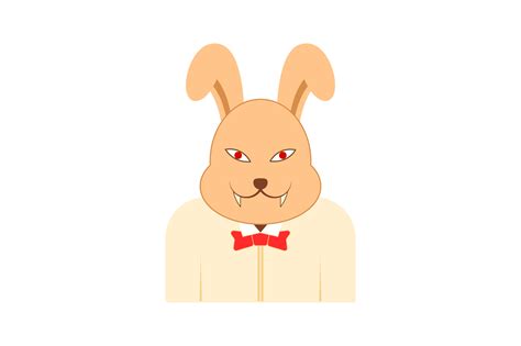 Halloween Icon Scary Rabbit With Shadow Graphic By Naficreativelabs