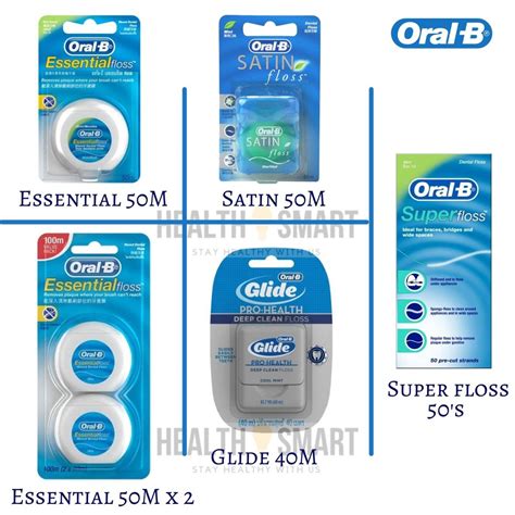 Oral B Glide Essential Satin Floss Pro Health Glide Super Floss