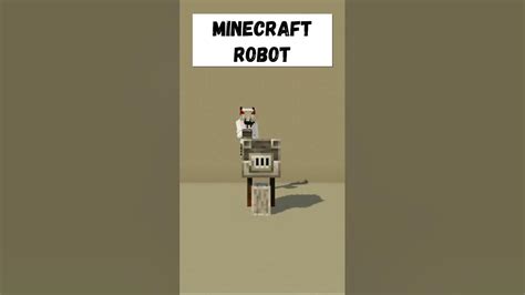 Minecraft Robot🤖 Shorts Minecraft Minecraftshorts Minecraftbuilding