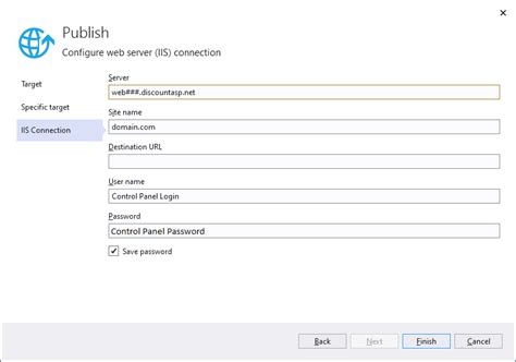 Visual Studio Publish Web Deploy Discountaspnet