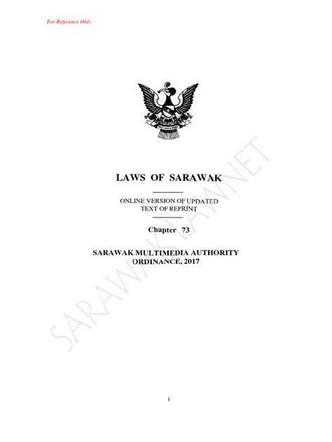 Ordsarawak Multimedia Authority Ord 2017 Lawnet Pdf Criminal Procedure In South Africa Loans