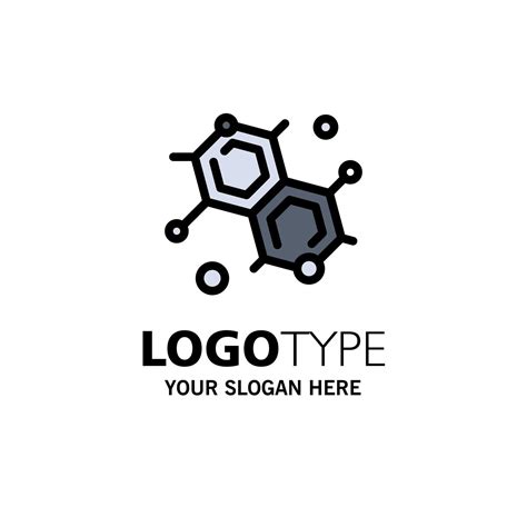 Chemist Molecular Science Business Logo Template Flat Color 14904238 Vector Art At Vecteezy