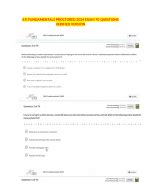 ATI FUNDAMENTALS PROCTORED RETAKE EXAM 2 VERSIONS EACH WITH 70