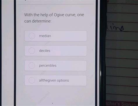 With The Help Of Ogive Curve One Can StudyX