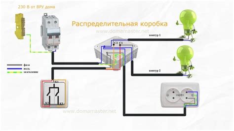 Как подключить двухклавишный выключатель к двум лампочкам