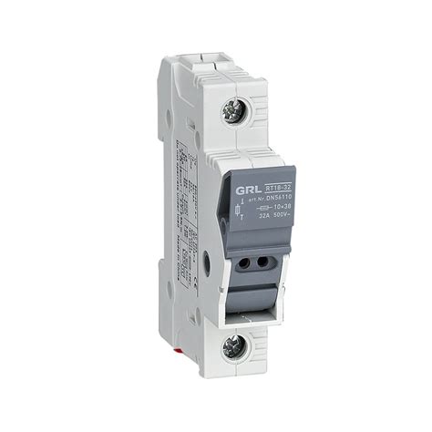 Grl 4 Pole Fuse Holder Rt18 Series Ac And Dc Din Rail Fuse Holder Grl