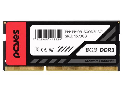 Memória Notebook Pcyes 8gb Ddr3 1600mhz So Dimm Low Voltage 1 35v — Hardstore Informática Loja