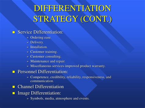 Focused Differentiation Strategy Promotionbasta