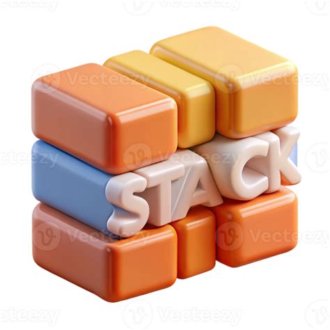Calm Serene Stacked Stack With Rectangular Blocks Crisp Edges Minimal Style With Scalable