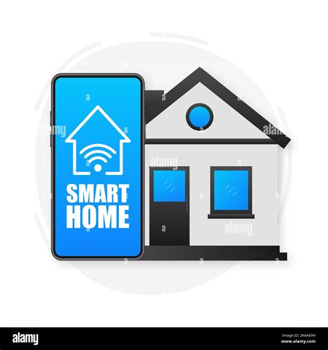 Smart Home Concept Automation Concept Smart Home On Light Background Stock Vector Image And Art