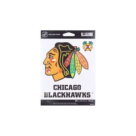 Rico Industries Sticker Unisex Nhl Triple Spirit Stickers Chibla Original Team Colors Mss7701