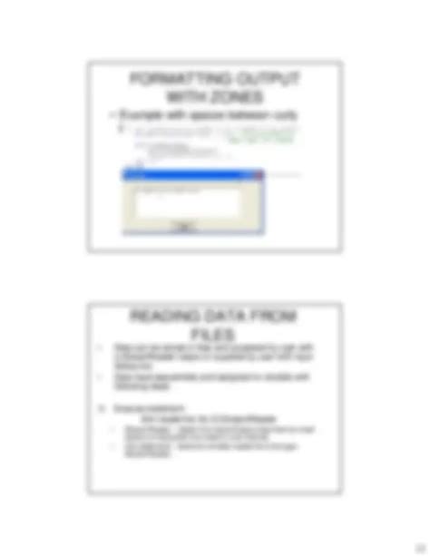 Fundamentals Of Programming In Visual Basic Part 2 Sure 272 Study
