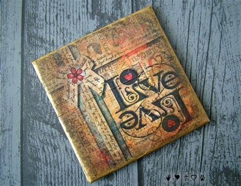 Vintage Inspired Ceramic Coaster Square By Katpearsondesignsuk