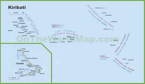 Large Detailed Map Of Kiribati Ontheworldmap