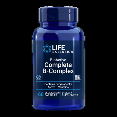 Life Extension Bioactive Complete B Complex Kompletter B Komplex 60