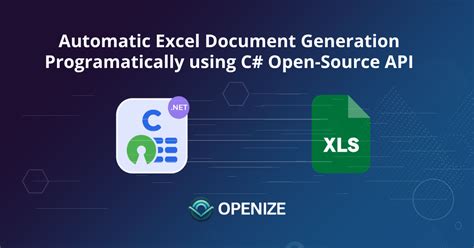 C Create Excel File Without Ms Office Openize Openxml Sdk
