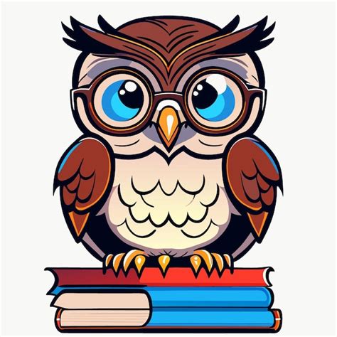 Premium Vector A Captivating Illustration Of A Wise Owl Wearing