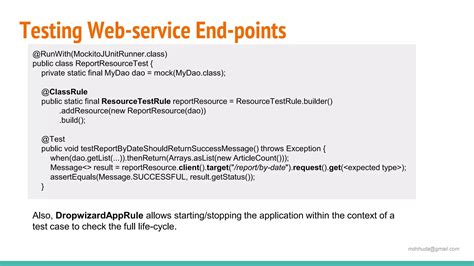 Microservices Dropwizard PPT