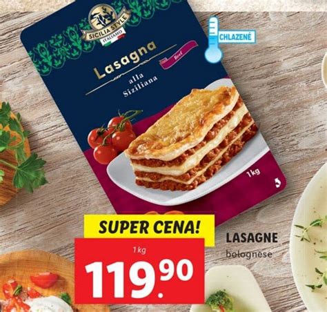 ITALIAMO LASAGNE bolognese nabídka v Lidl
