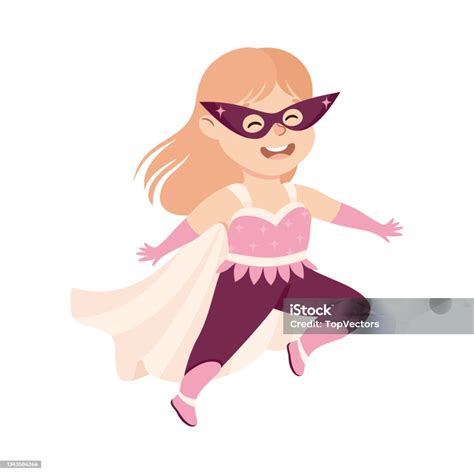 범죄 벡터 일러스트레이션과 싸우는 힘을 가진 척 슈퍼 히어로의 의상을 입고 어린 소녀 구조에 대한 스톡 벡터 아트 및 기타 이미지 구조 권위 놀기 Istock