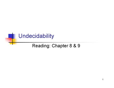 Undecidability Undecidability Y Reading Chapter 8 And 9 Decidability Vs Undecidability There