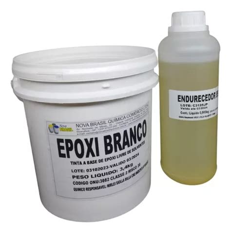 Kit Tinta Epoxi Livre De Solventes Componente Endurecedor