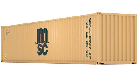 Mediterranean Shipping Company Msc Container 3d Model By Alpha3dst