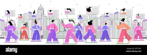 People Using Smartphones Facial Identity Verification Identification