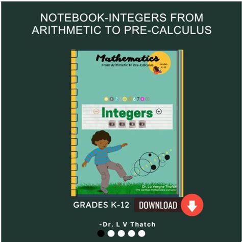 Math Integers Calculus Learning Activities Mathematics