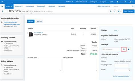 how to assign managers to orders — cs cart 4 14 x documentation