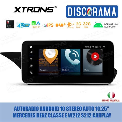 Autoradio Android 10 Stereo Auto 10 25 Mercedes Benz Classe E W212 S212 Carplay Discorama It