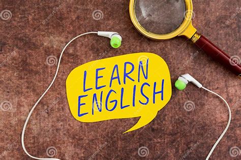 Text Sign Showing Learn English Business Concept To Train Writing And
