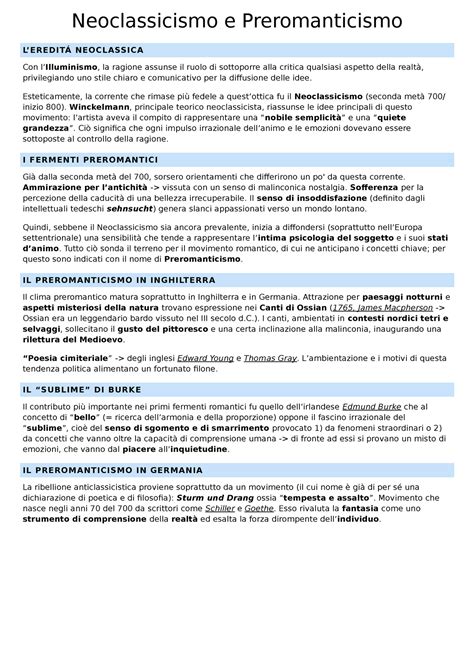 Neoclassicismo E Preromanticismo Neoclassicismo E Preromanticismo L