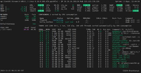 Linux系统监视工具glances安装和使用 Csdn博客