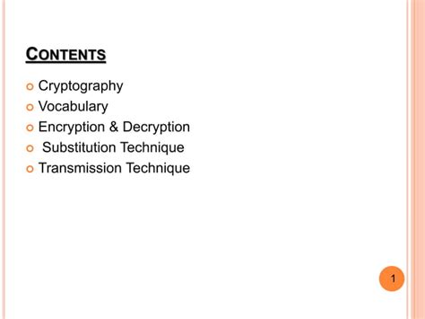 Topic1 Substitution Transposition Techniques Pptx