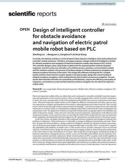 Pdf Design Of Intelligent Controller For Obstacle Avoidance And