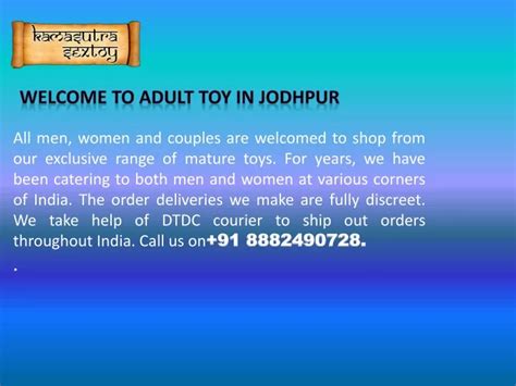 Ppt Buy Online Adult Toy In Jodhpur Powerpoint Presentation Free