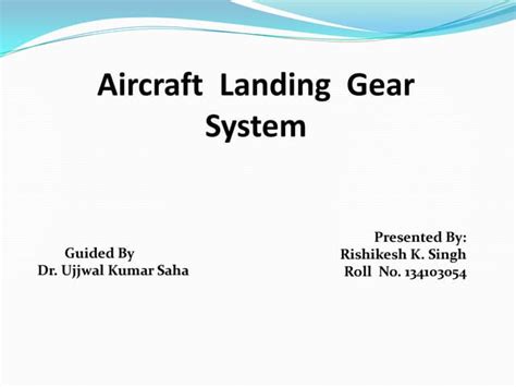 Aircraft Fuel System Pptx