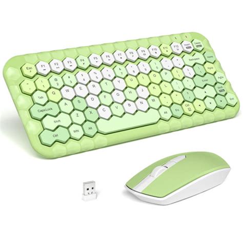 Getuscart Mofii Wireless Keyboard And Mouse Computer Keyboard With Hexagon Keycaps Usb