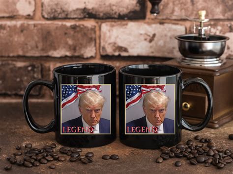 Trump Mugshot Coffee Mug Donald Trump Mugshot Coffee Mug Sold By