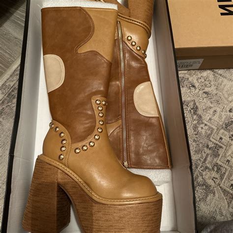 Bratz Patchwork Floral Platform Boots Depop