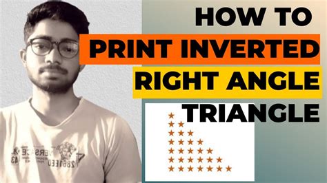 How To Print Inverted Right Angle Triangle Pattern Solve Any Pattern