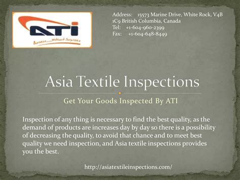 Textile Quality Control Bangladesh Ppt Free Download