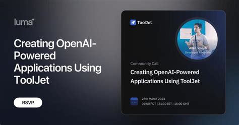 tooljet on linkedin creating openai powered applications using tooljet
