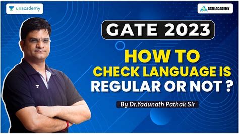 How To Check Language Is Regular Or Not Gate 2023 By Dryadunath