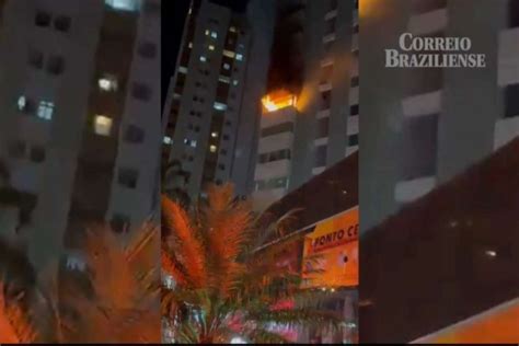 Vídeo Incêndio Atinge Apartamento Em Águas Claras E Uma Pessoa é